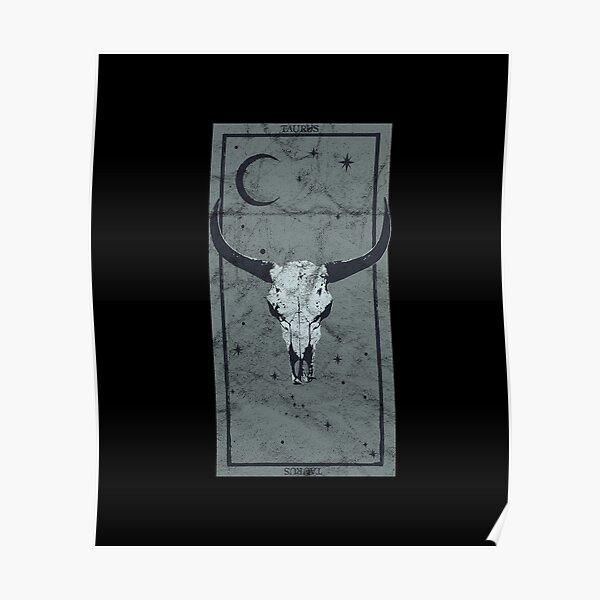 "Zodiac Occult Taurus Bull Tarot Card Astrology Devil Gothic design ...