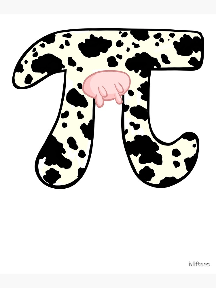 "Cow Pi funny Pi Day Cow Pi" Poster by Miftees | Redbubble