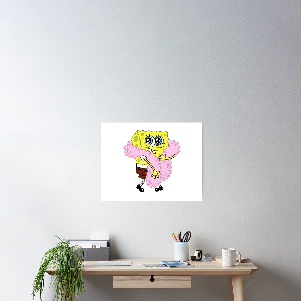 "Pretty SpongeBob" Poster for Sale by mgilmartin100 | Redbubble