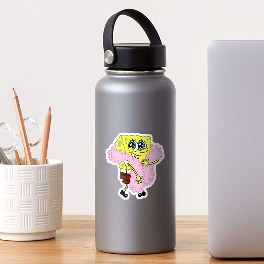 "Pretty SpongeBob" Sticker for Sale by mgilmartin100 | Redbubble