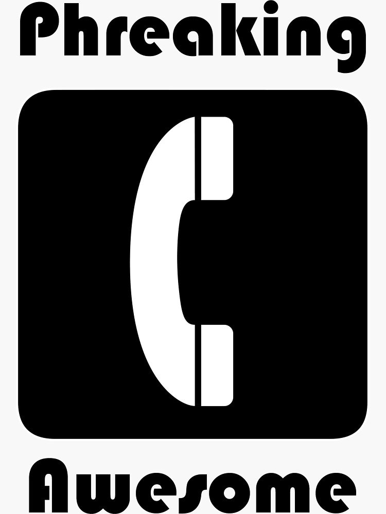 "Phreaking Awesome Cool 80s 90s" Sticker by 815seo | Redbubble