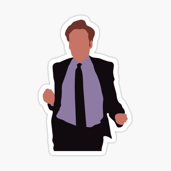 "Conan doing the hip string dance" Sticker for Sale by FutureSpace ...