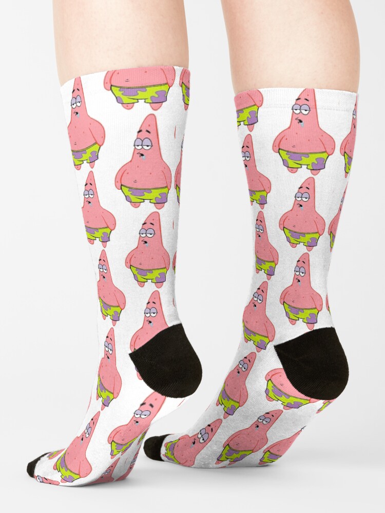 "patrick star drooling meme" Socks by bellaefaw | Redbubble