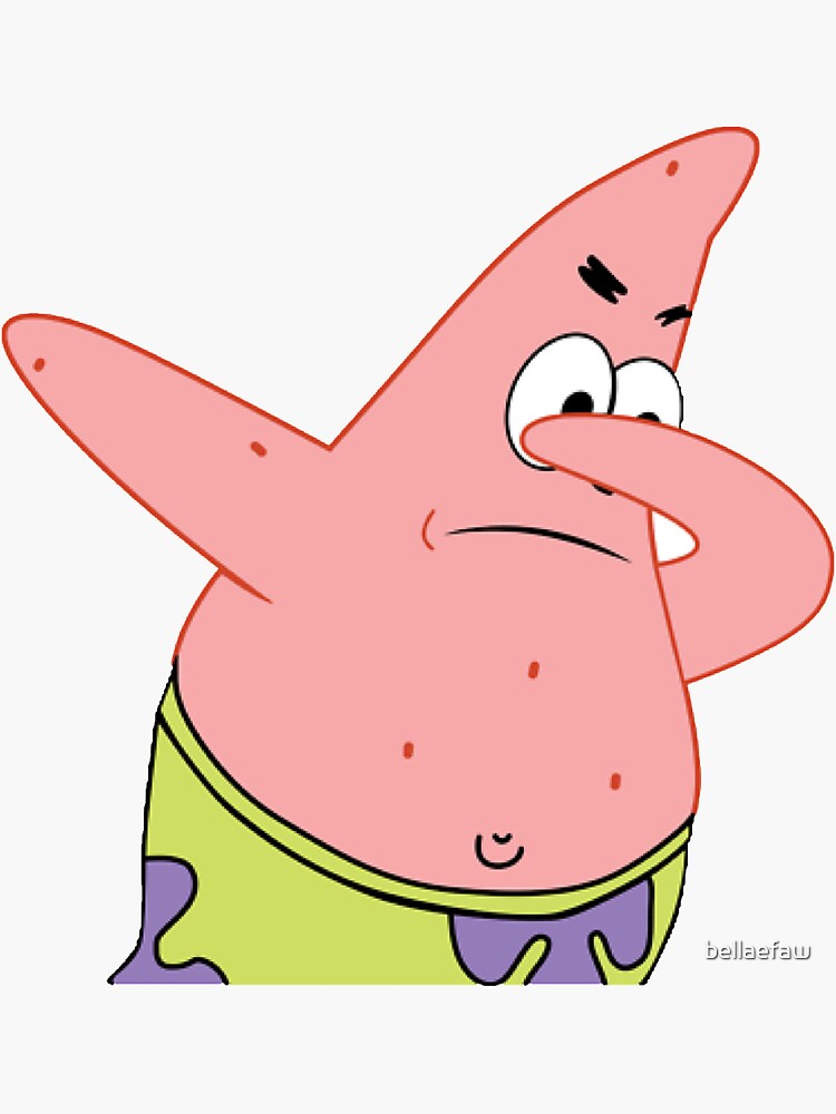 "patrick dab meme " Sticker for Sale by bellaefaw | Redbubble