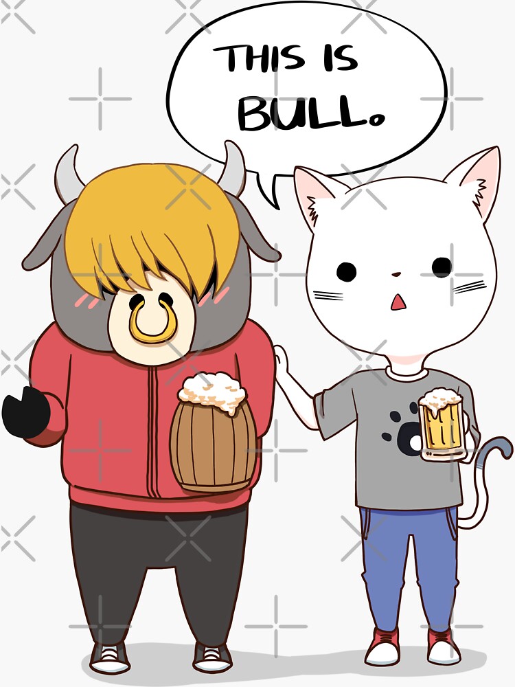 "This is Bull." Sticker for Sale by TheDreadedBear | Redbubble