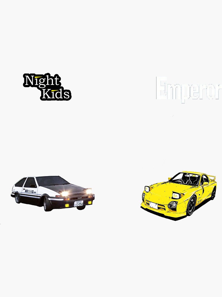 "Initial d sticker pack" Sticker for Sale by bdadsmagee | Redbubble