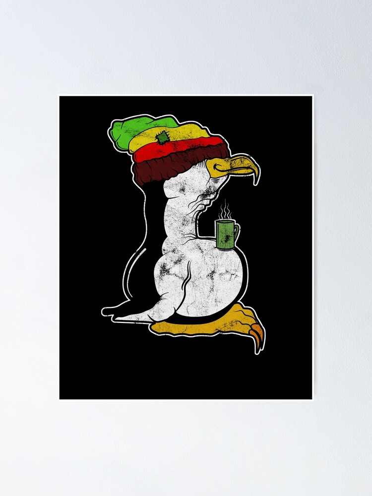 "Retro Tux Linux Penguin Drinking Coffee | Programmer Hacker" Poster by ...