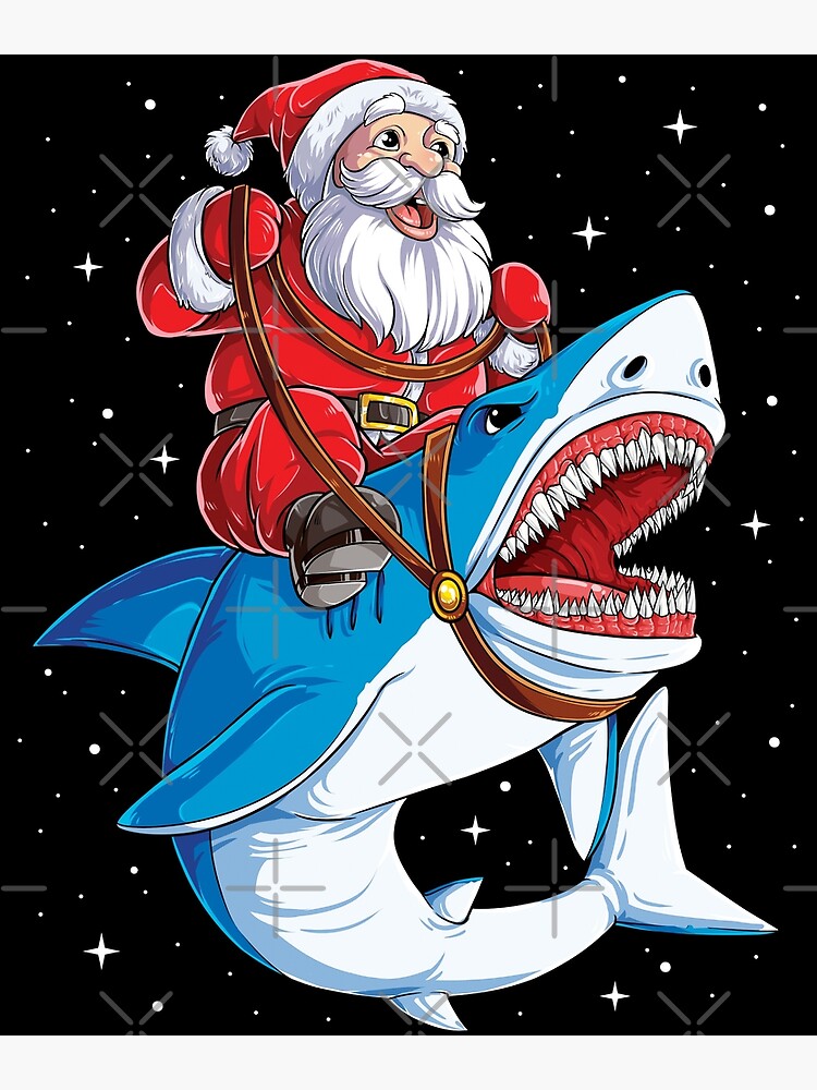 "Boys Christmas Shirts Kids Santa Shark Sharkmas Xmas Gifts ...