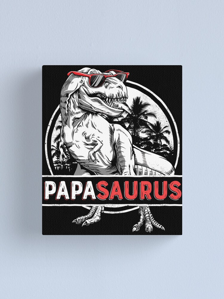 Lienzo «Camiseta Papasaurus T rex Papa Saurus Dinosaurio Hombres Papá ...