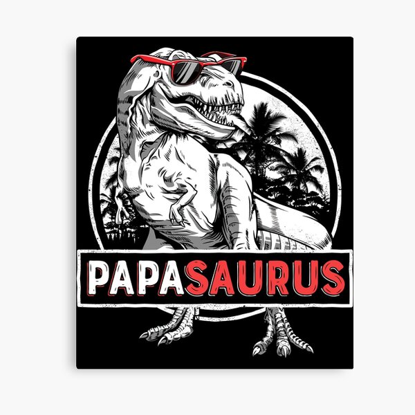 Lienzo «Camiseta Papasaurus T rex Papa Saurus Dinosaurio Hombres Papá ...