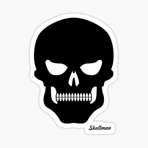 "Black Skull" Sticker for Sale by theSkullman | Redbubble