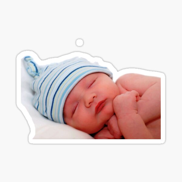 "Cute sleeping baby" Sticker for Sale by Khanchoice | Redbubble