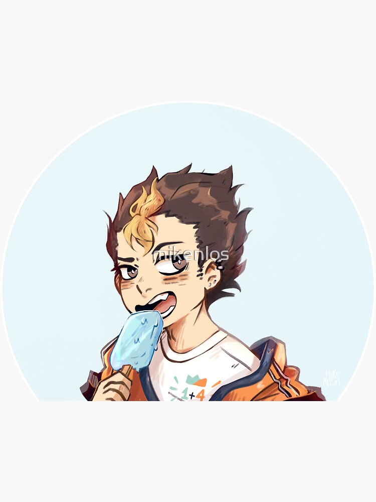 "Nishinoya" Sticker by mikenlos | Redbubble