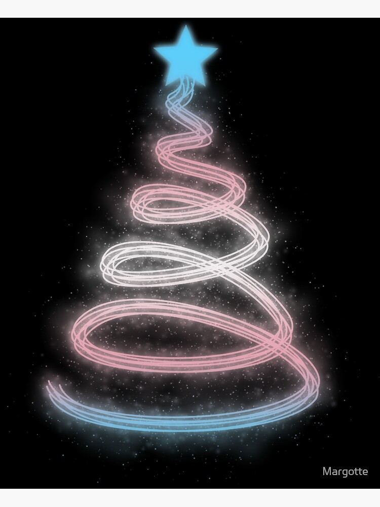 "Trans christmas tree" Sticker for Sale by Margotte | Redbubble