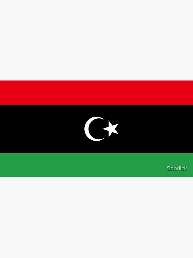 "Libya flag" Sticker for Sale by Shorlick | Redbubble