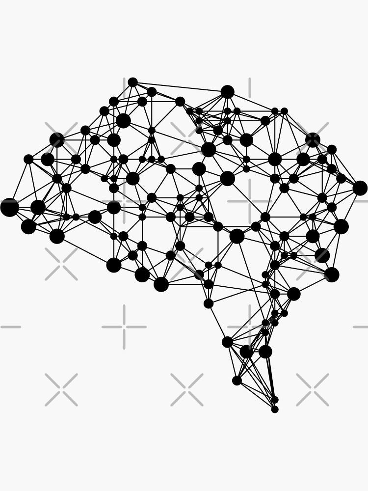 "Neural brain" Sticker for Sale by ArtByRavi | Redbubble