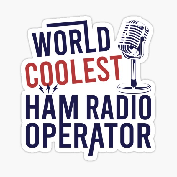 "World Coolest HAM Radio Operator" Sticker by WomenTravel | Redbubble