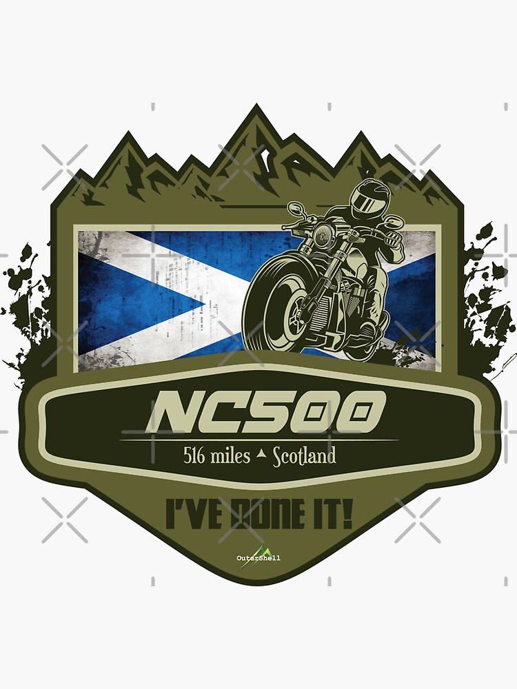 "NC500 North Coast 500 Scotland NC 500 Road Trip Sticker T-Shirt 02 ...