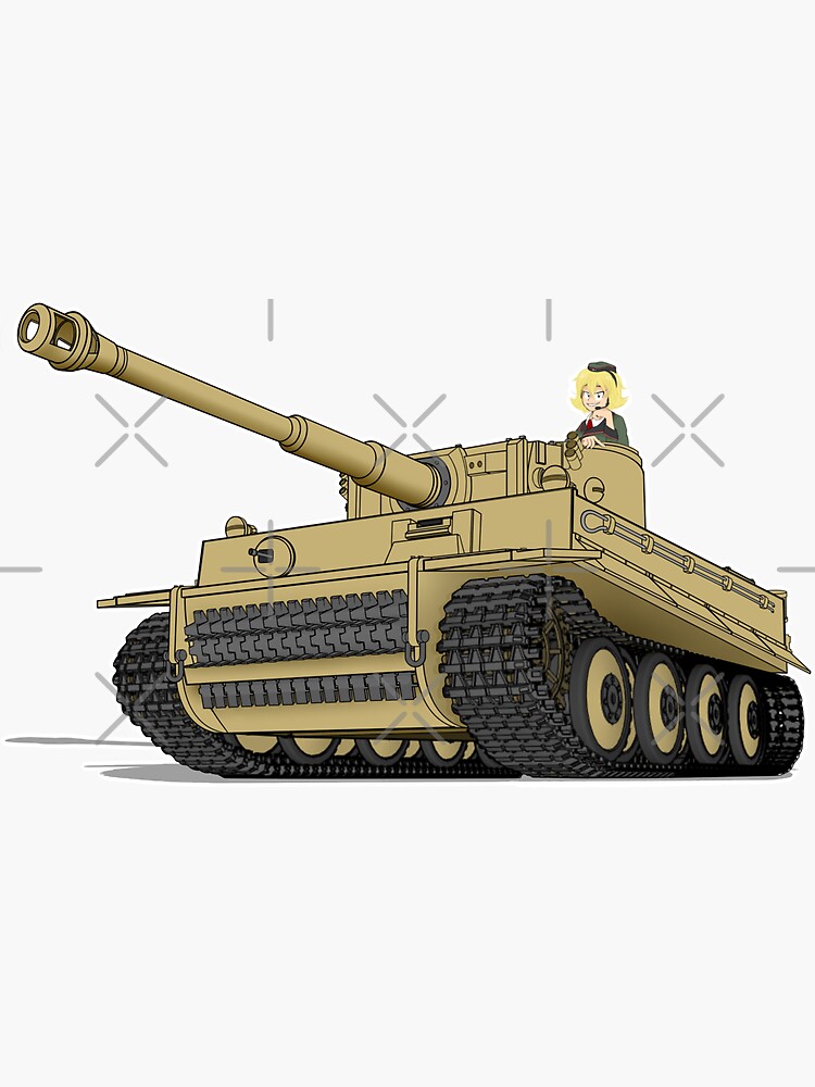 "Tiger 1 Tank Panzer WW2" Sticker for Sale by spanishblau | Redbubble