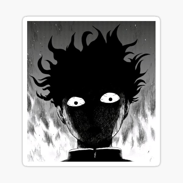 "Mob Psycho - Mob ???%" Sticker for Sale by lennyspook | Redbubble