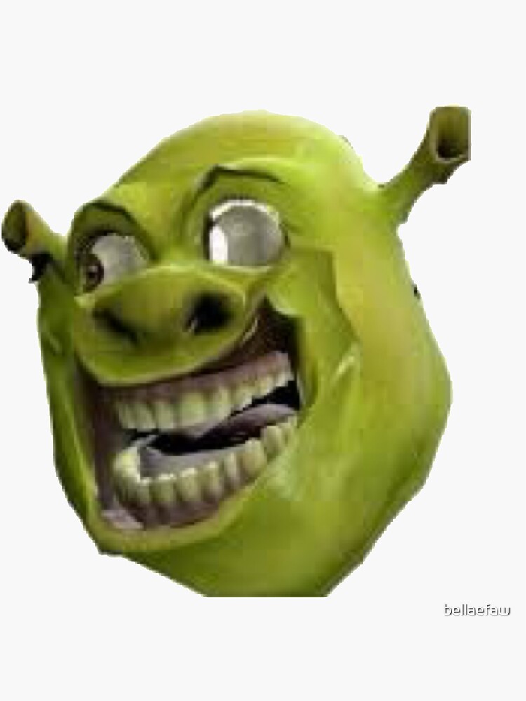 "DiStOrTeD sHrEk " Sticker for Sale by bellaefaw | Redbubble