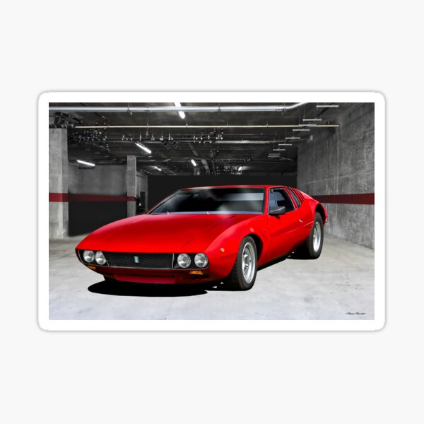 "1969 De Tomaso Mangusta" Sticker for Sale by DaveKoontz | Redbubble