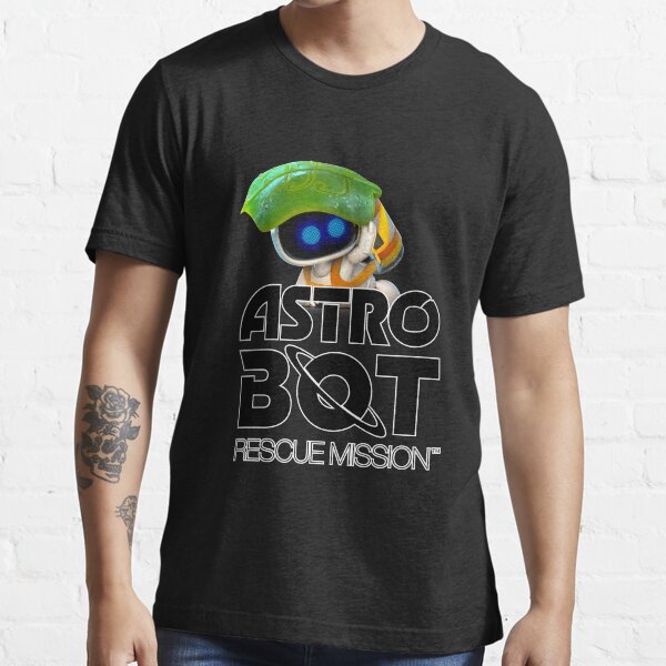 "ASTRO BOT Rescue Mission LOGO with Bot" T-shirt for Sale by rubinho146 ...