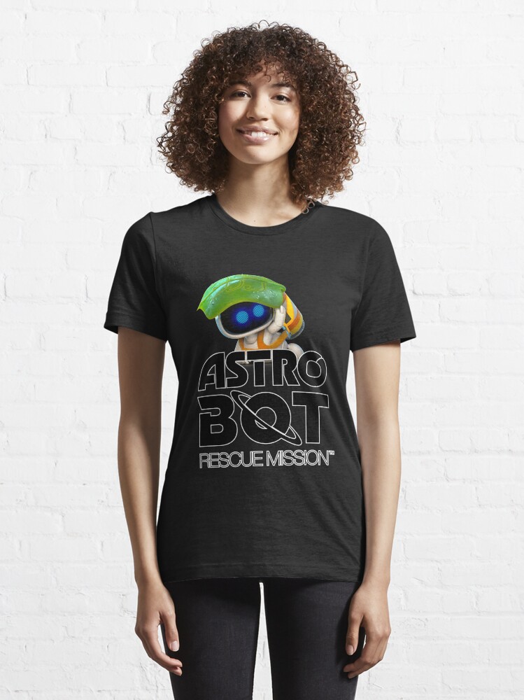 "ASTRO BOT Rescue Mission LOGO with Bot" T-shirt for Sale by rubinho146 ...