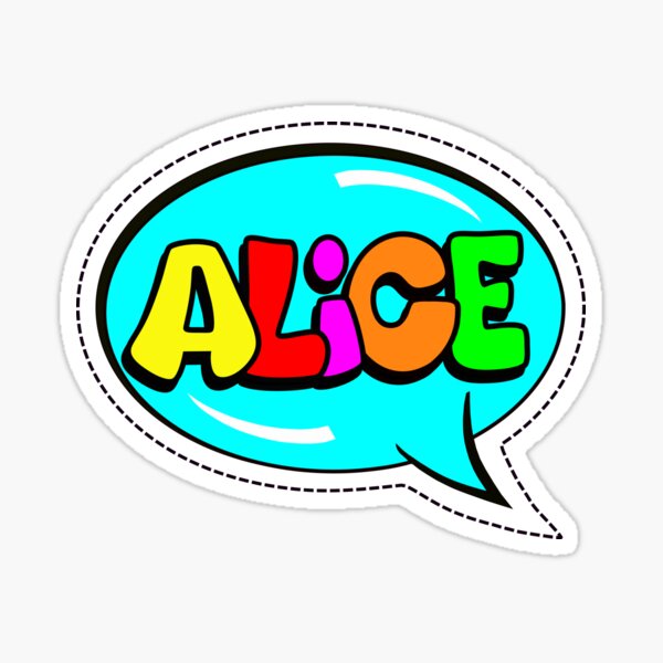 "Alice bubble" Sticker for Sale by Schlitteur | Redbubble