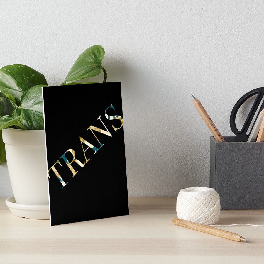 "TRANS RIGHTS" Art Board Print for Sale by Th3werewolf | Redbubble