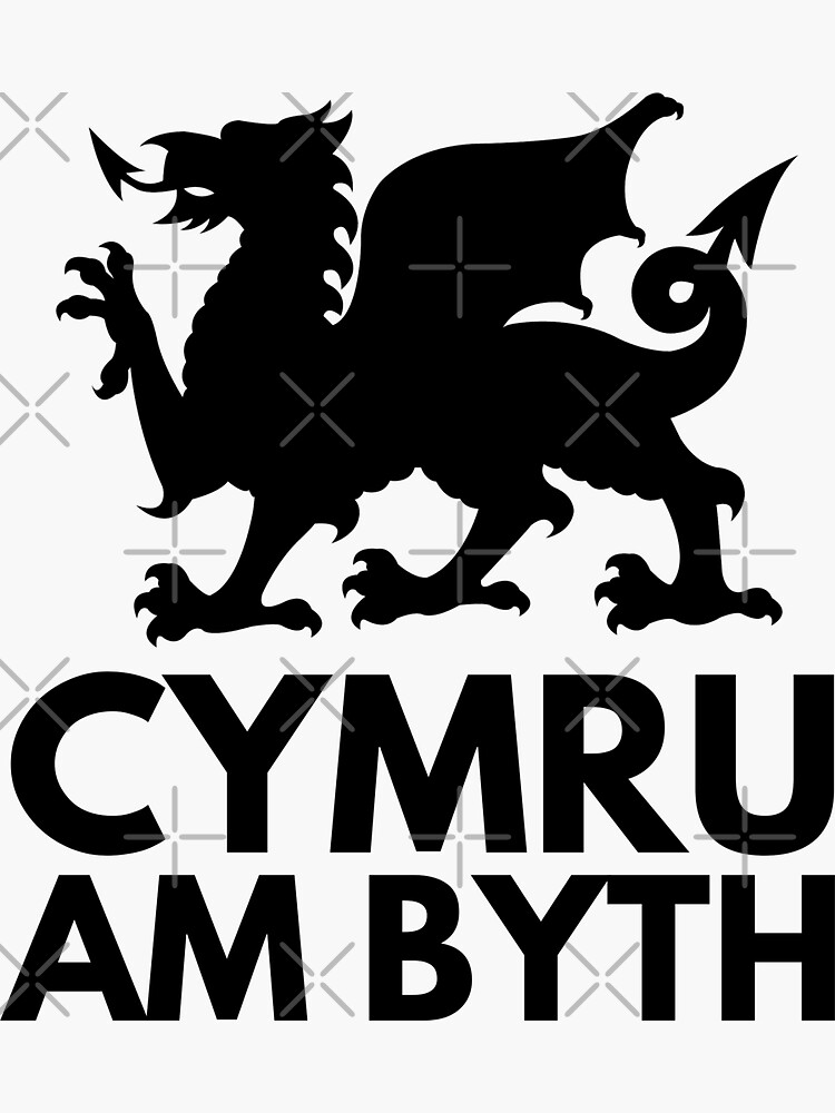 "Cymru Am Byth" Sticker for Sale by juvajay | Redbubble