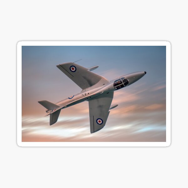 "Hawker Hunter" Sticker by SteveHClark | Redbubble