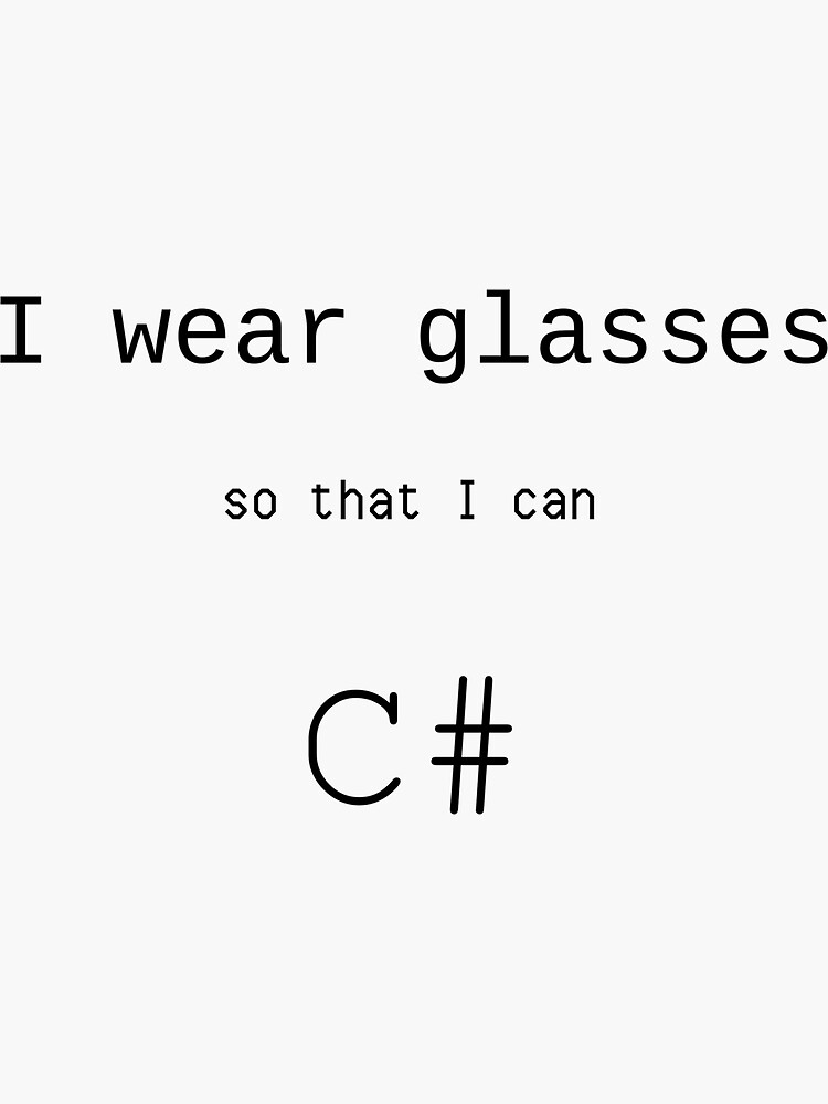 "C# programming language design" Sticker for Sale by Alevla | Redbubble