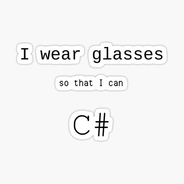 "C# programming language design" Sticker for Sale by Alevla | Redbubble