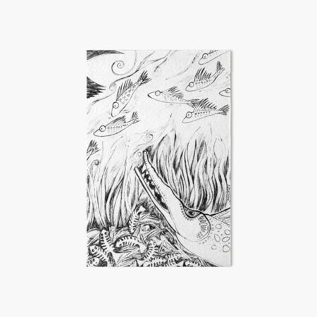 "Impending Doom, pen and ink illustration" Art Board Print by kaslkaos ...
