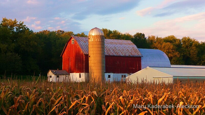 "Autumn Farm in Wisconsin" by Mary Kaderabek-Aleckson | Redbubble