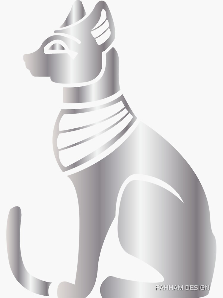 "pharaonic cat BES" Sticker by Mohamed-Osama | Redbubble