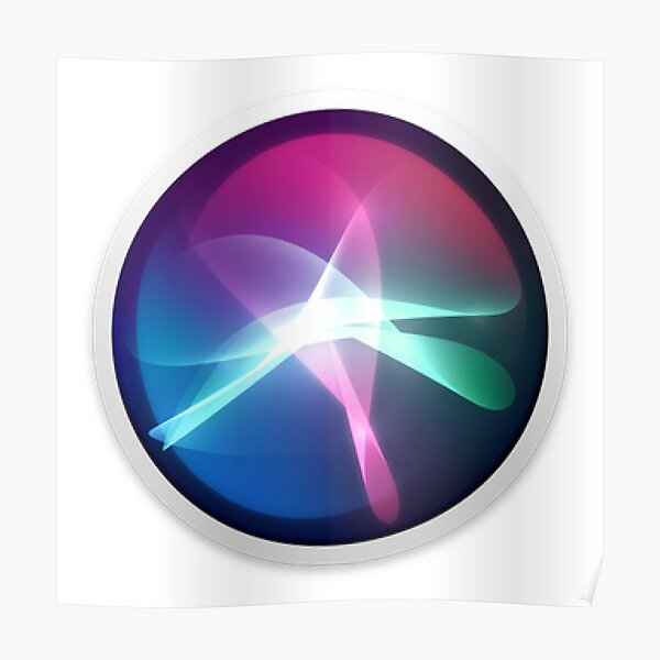 "Siri Logo" Poster by LucindaBoi | Redbubble