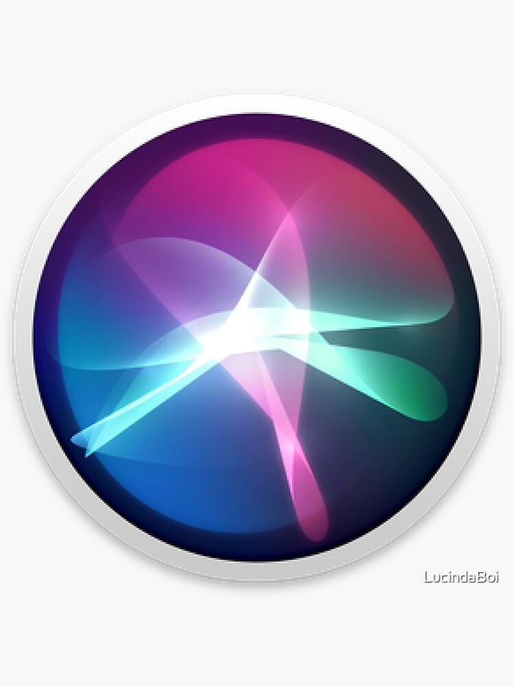 "Siri Logo" Sticker for Sale by LucindaBoi | Redbubble