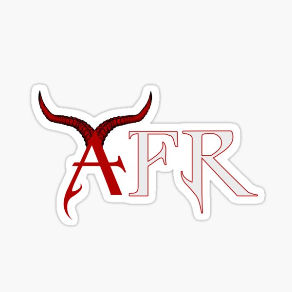 "AFR Logo" Sticker by afrtruemetal | Redbubble