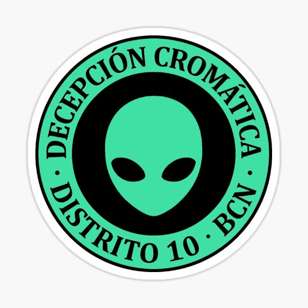 "District X Chromatic Deception" Sticker by irenedlrt | Redbubble
