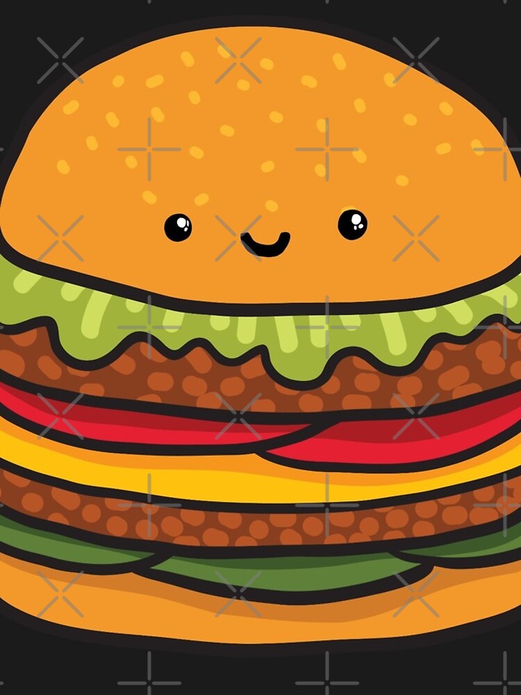 "Cute burger. Hamburger fast food." iPhone Case for Sale by ...