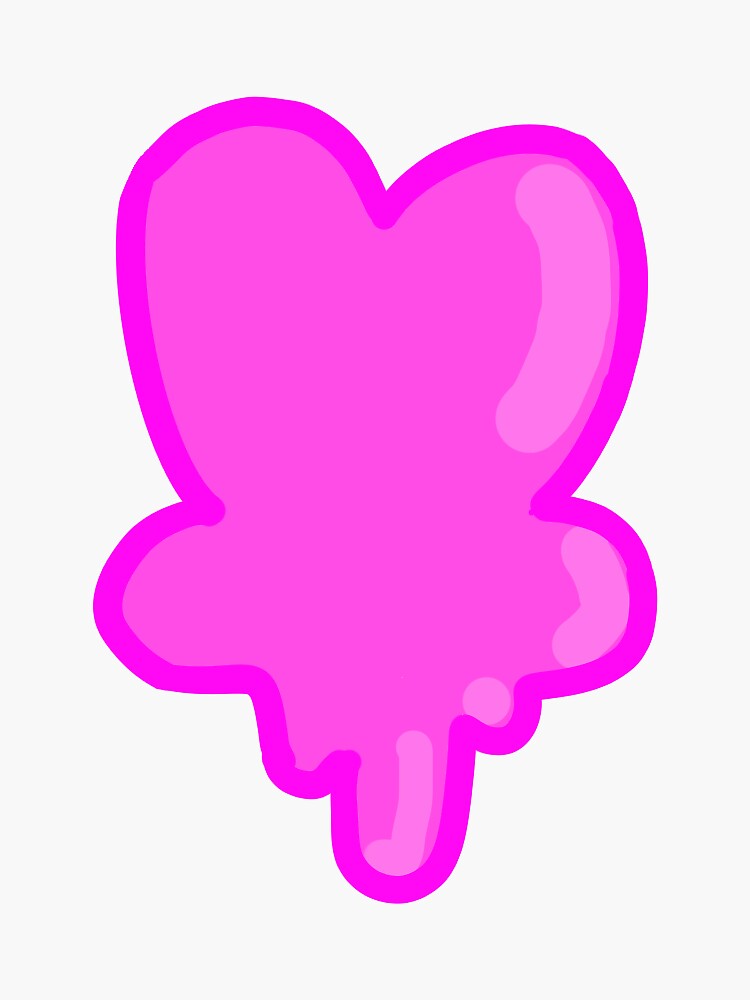 "Melty Heart" Sticker for Sale by J-Weezy | Redbubble