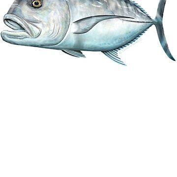 "Giant Trevally" Sticker for Sale by barradingo | Redbubble