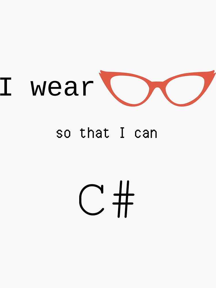"C# programming language design" Sticker for Sale by Alevla | Redbubble