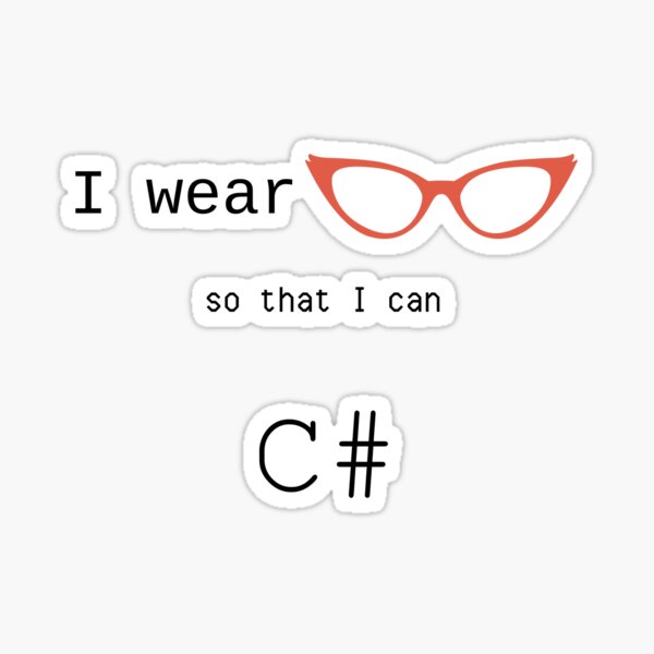 "C# programming language design" Sticker for Sale by Alevla | Redbubble