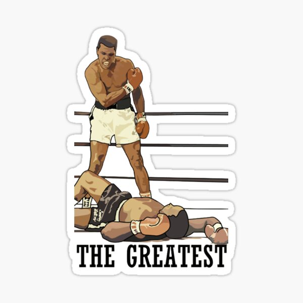 "Greatest of All Time" Sticker by Rockabookie | Redbubble