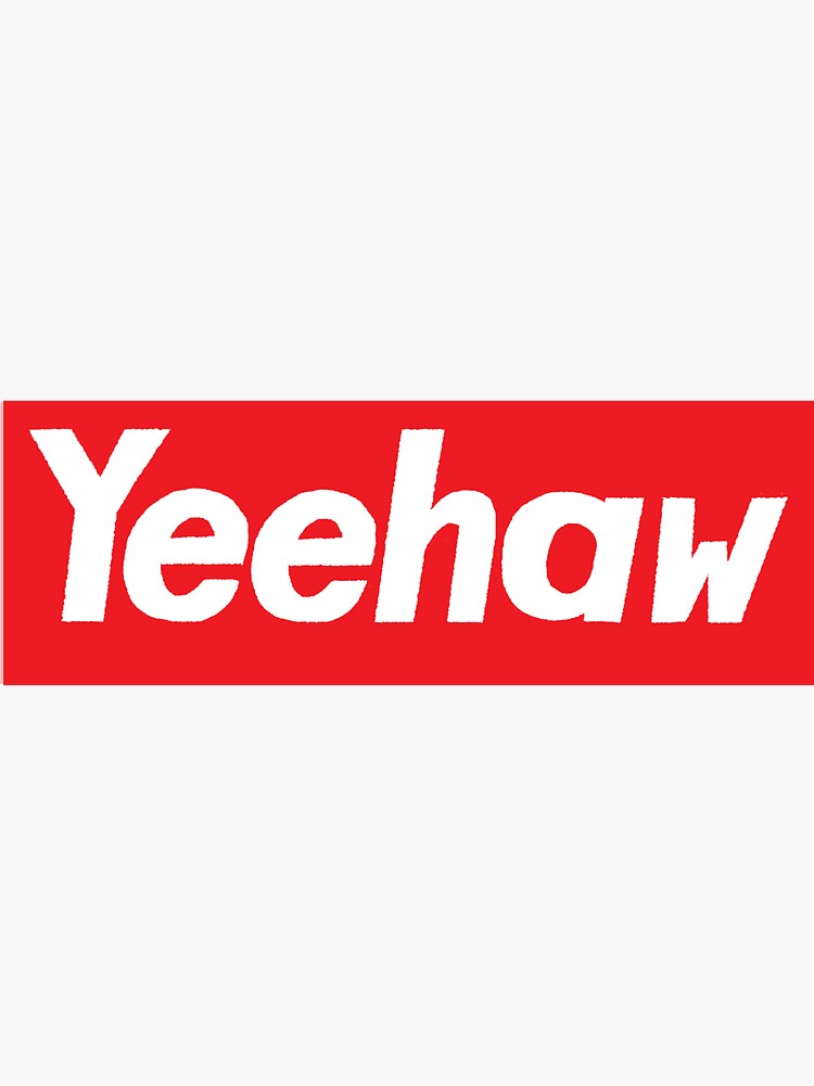 "yeehaw " Sticker by cheska-png | Redbubble