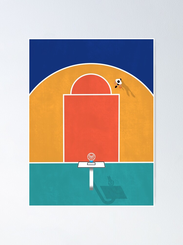 "Shoot Hoops | Aerial Illustration " Poster by The-Drone-Man | Redbubble
