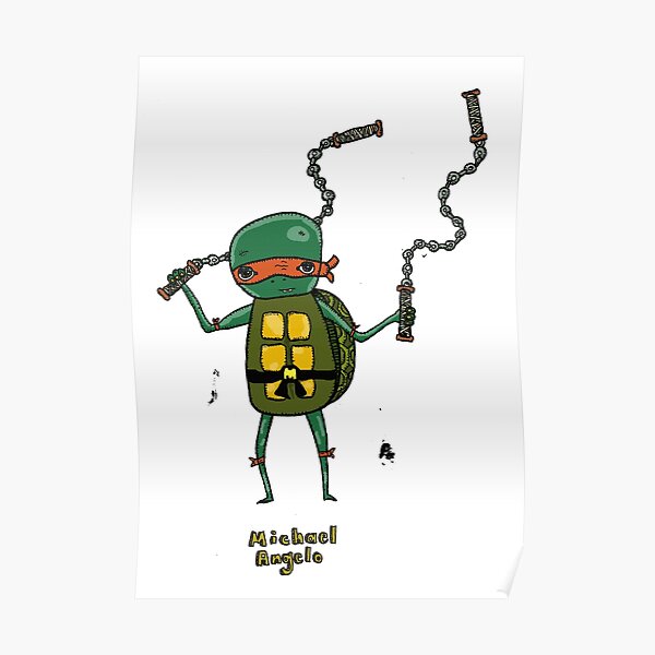 Póster «Tortuga Guerrera Mutada de Interpolación» de lu-quade | Redbubble